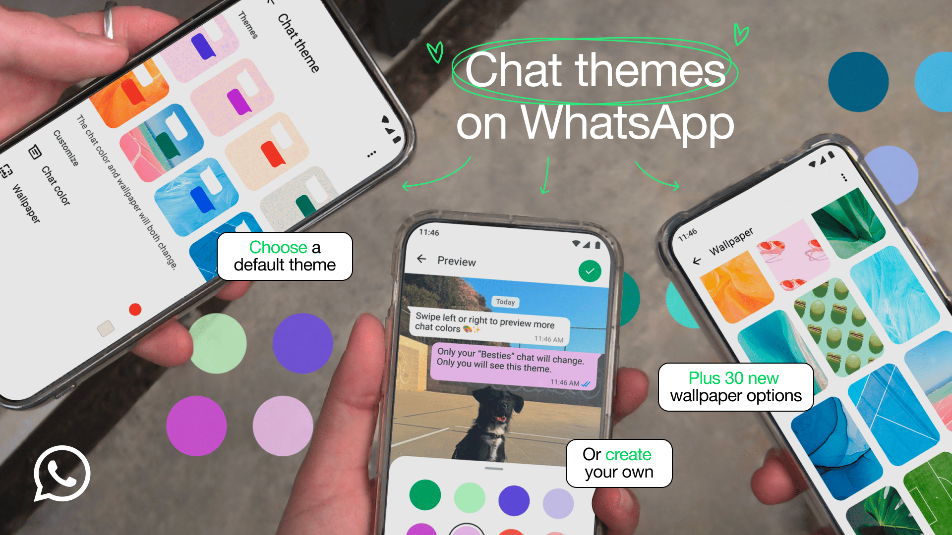 Colorful bubbles and new backgrounds: WhatsApp finally lets you ...